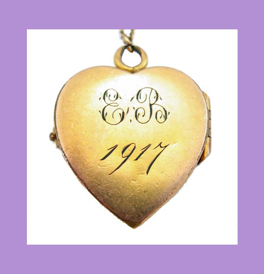 Emile Dropsy Art Nouveau Heart Locket