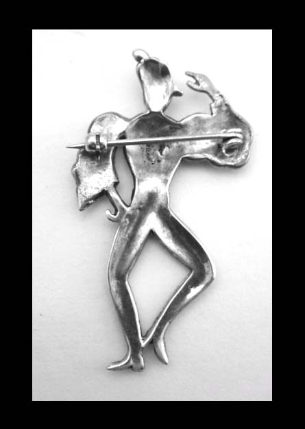 Sterling Flamenco Dancer Pin
