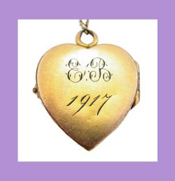Emile Dropsy Art Nouveau Heart Locket