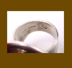 Sam Kramer Operculum Shell Large Sterling Ring