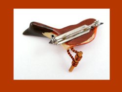 Takahashi Thrush Bird Pin